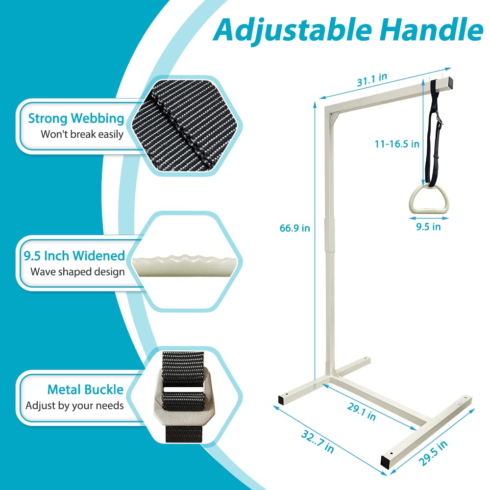 Trapeze Bar for Bed Mobility Aids Transfer Handle Bed Rail Handicap ...
