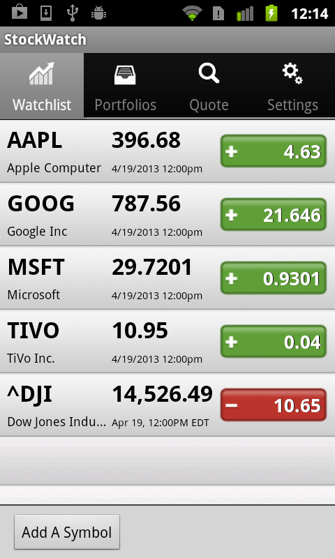 StockWatch - App on Amazon Appstore