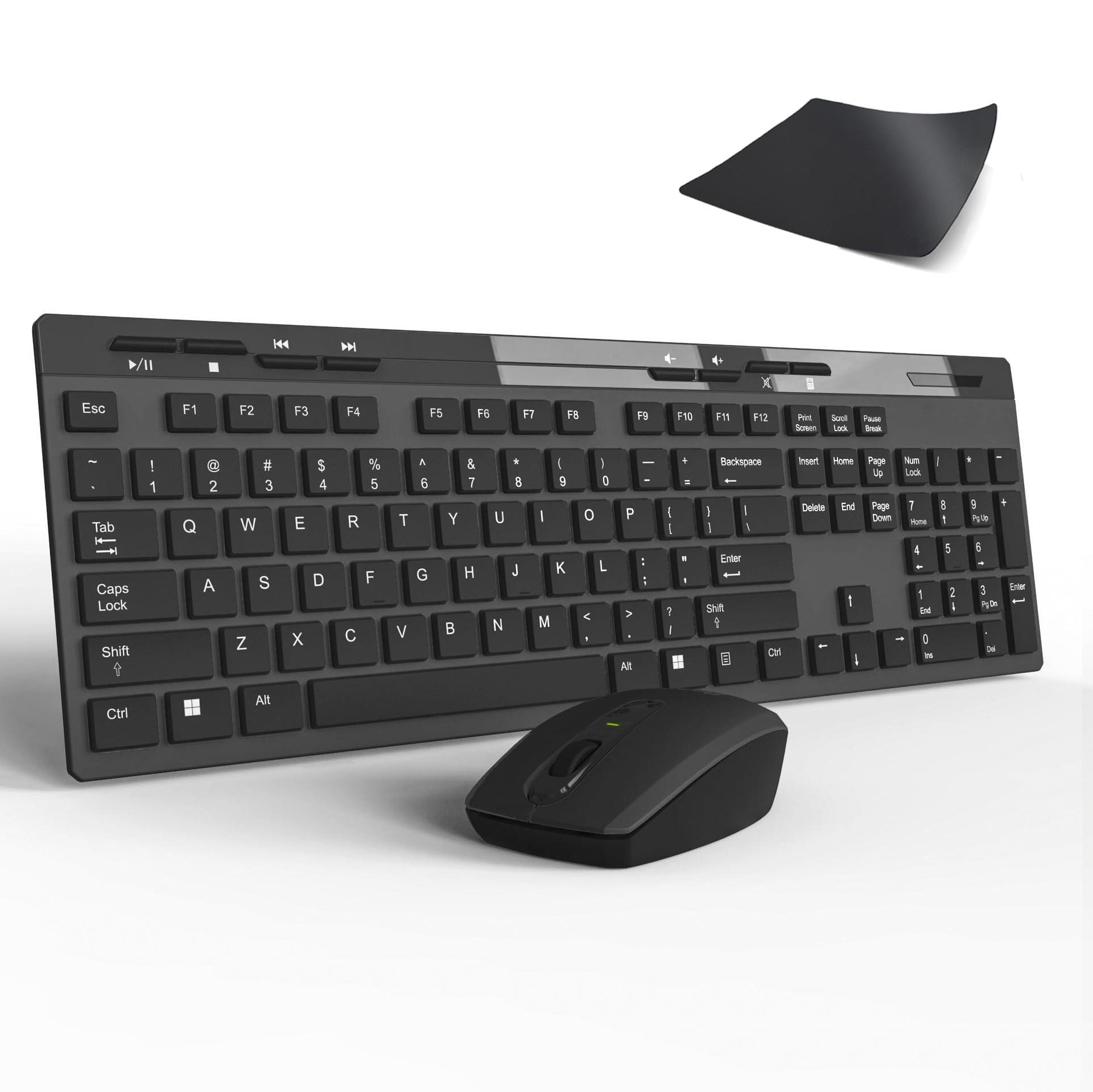 Amazon.com: Office Wireless Keyboard and Mouse Combo with Mouse Pad, 2 ...