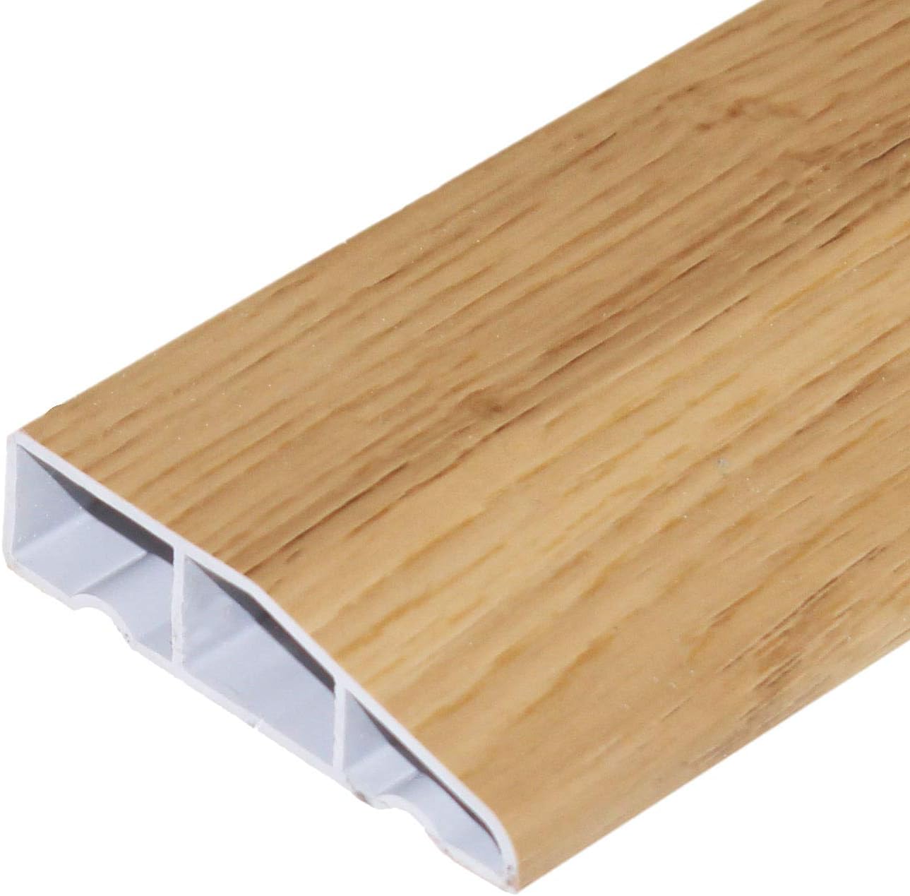 English Oak, 5.5m (18 ft) uPVC Plastic Architrave Modern Chamfered ...