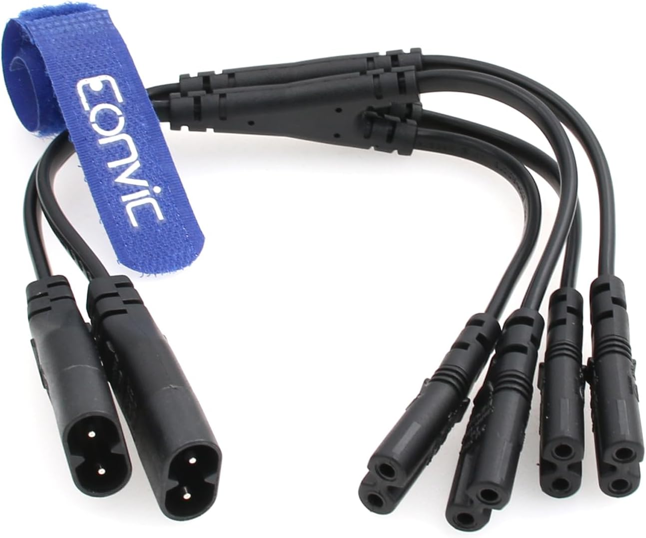 Amazon.com: Eonvic 2 Pack IEC320 C8 Male to 2X C7 Female Y Splitter AC ...