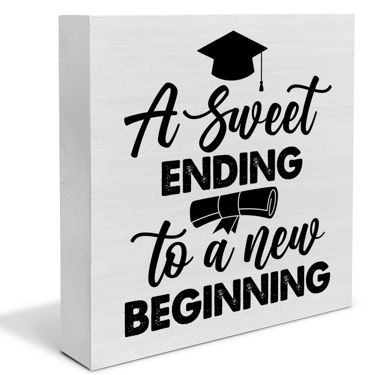 Amazon.com: Graduation Wood Box Sign Decor Desk Sign Graduate a Sweet ...