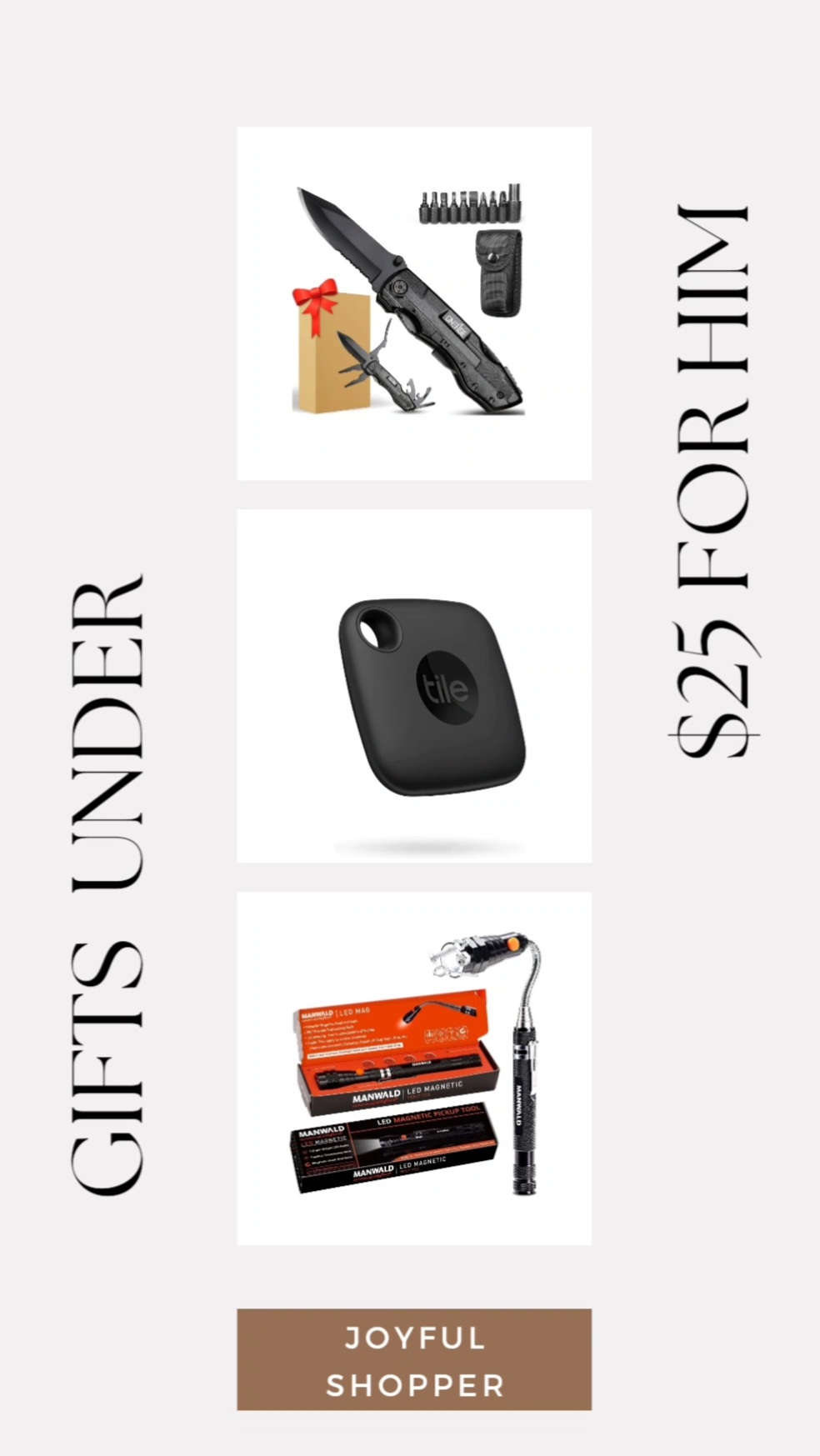 Watch Perfect gifts for men under 25 dollars #Holiday2023 on Amazon Live