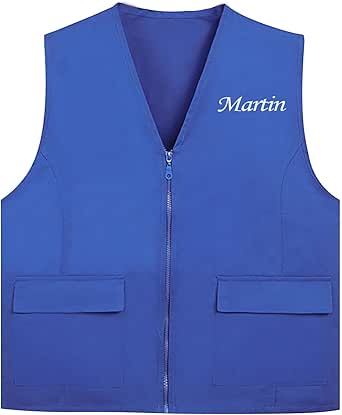 Personalized Volunteer Vest Custom Work Vest with Name Volunteer ...