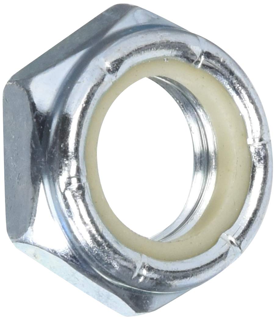 High-Strength Steel Nylon-Insert Locknut, Grade 8, Zinc Yellow-Chromate ...