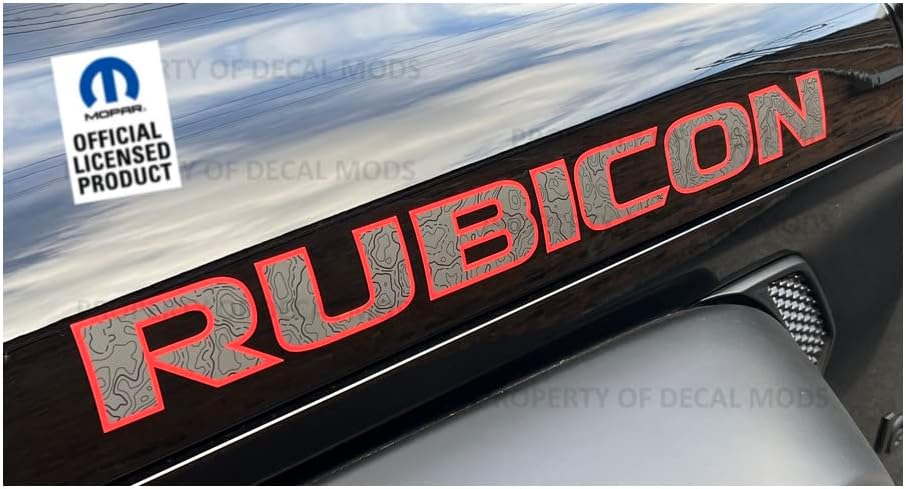Amazon.com - Decal Mods Rubicon Hood Graphic Decals Stickers fits Jeep ...