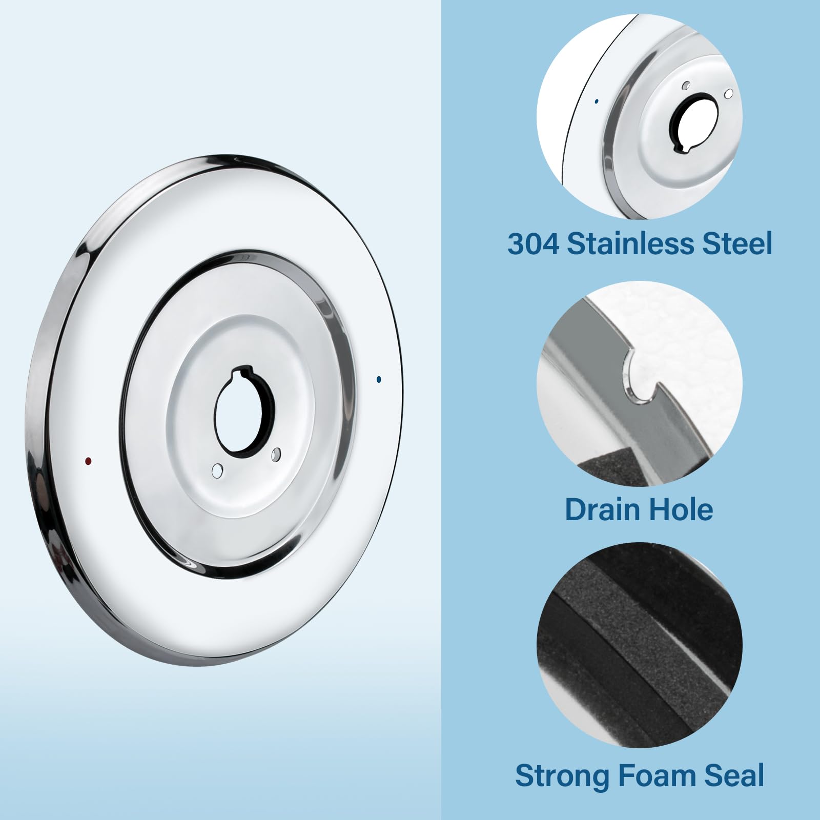 Moen Shower Escutcheon Plate Replacement MOEN Adler 1 Pack Chrome