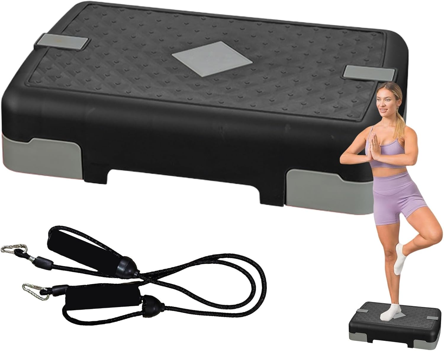 Derwrtup Step de fitness | Step multifonction antidérapant pour aérobic ...