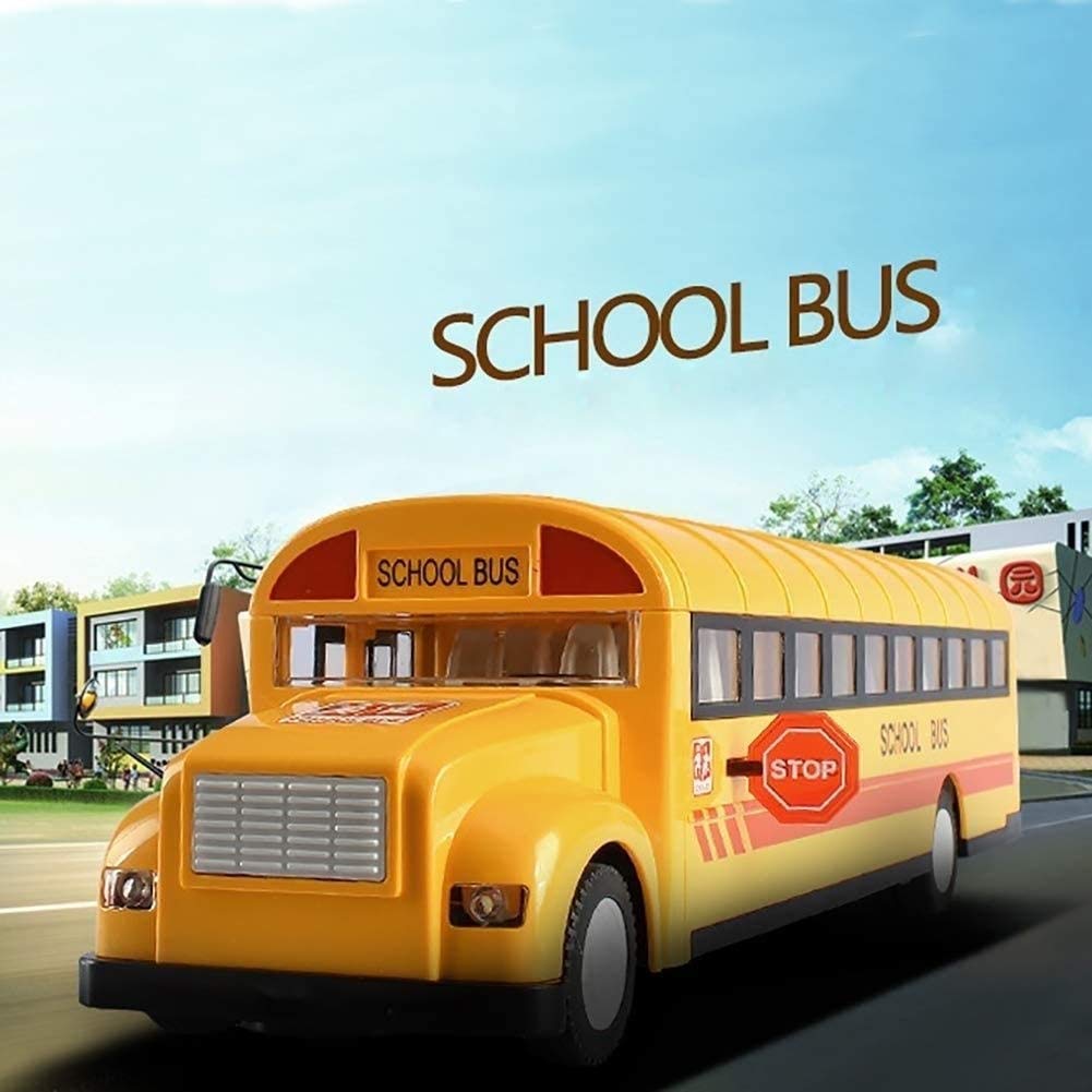 Buy Zeyujie Remote Control School Bus Model High Simulation School Bus ...