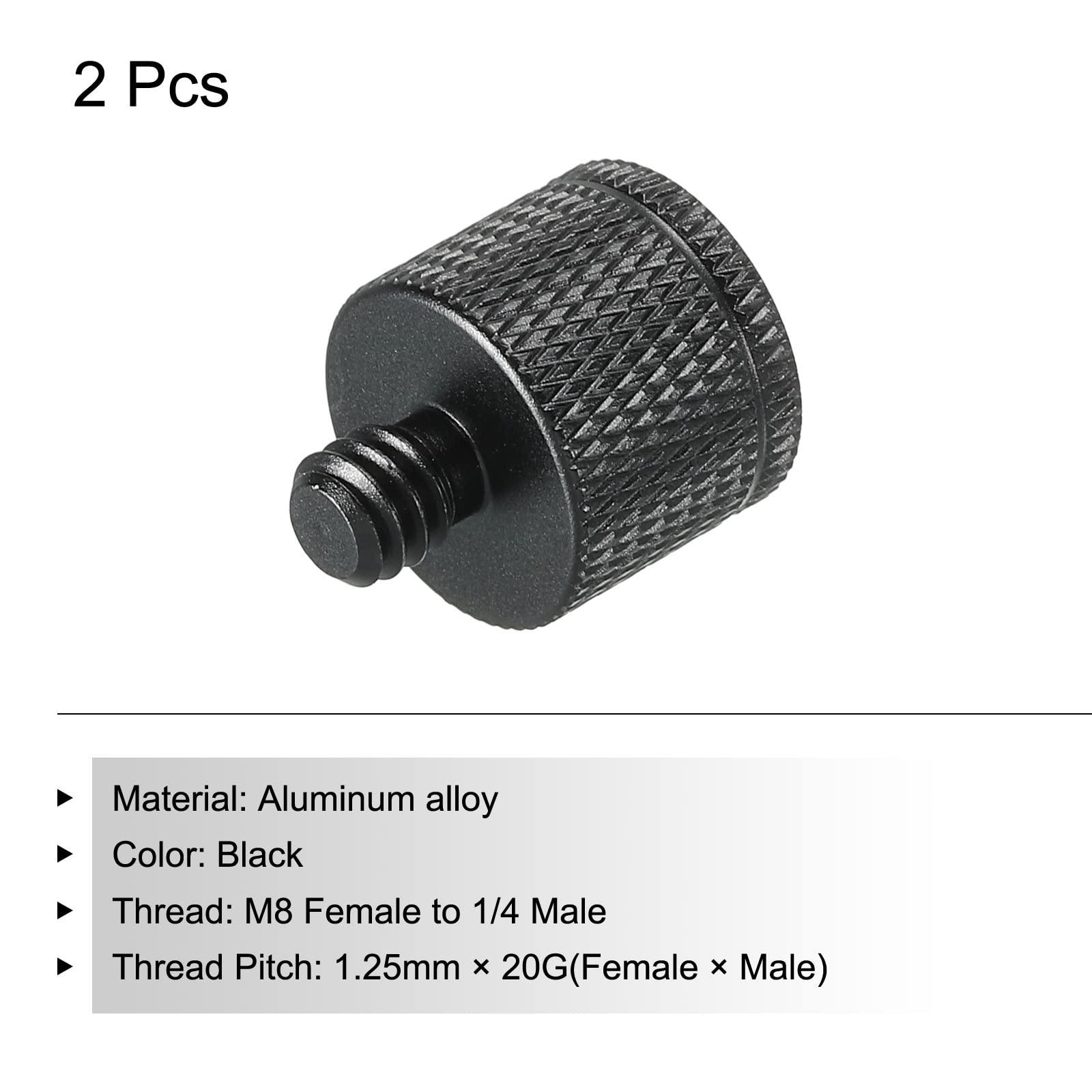 Snapklik.com : Mic Stand Adapter M8 Female To 1/4 Male Camera Screw ...