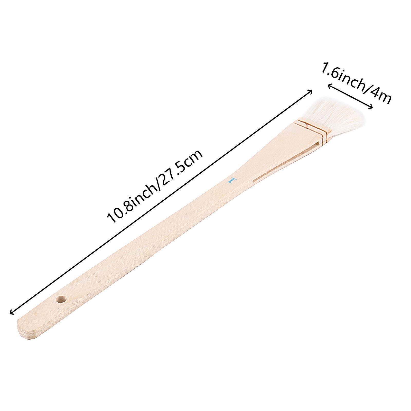 Snapklik.com : ZEONHEI 8 PCS 1 Inch Flat Hake Brushes, Soft Goat Hair ...