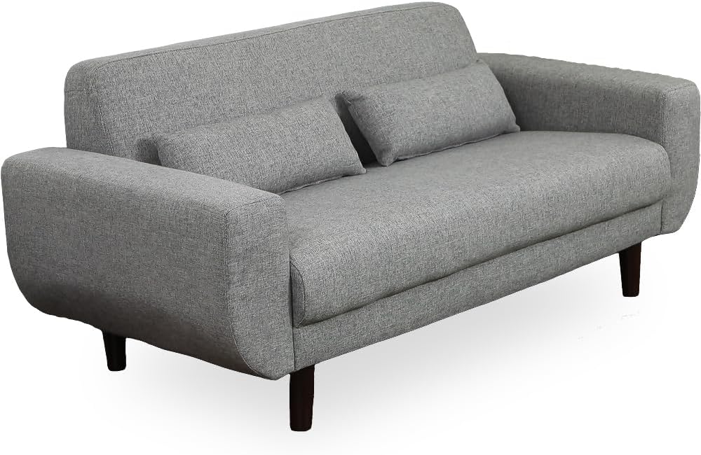 Amazon｜LOWYA ロウヤ ソファ 2人掛け 2.5人掛け リビングソファ 一人暮らし コンパクト おしゃれ ファブリック グレー｜ソファ・カウチ オンライン通販