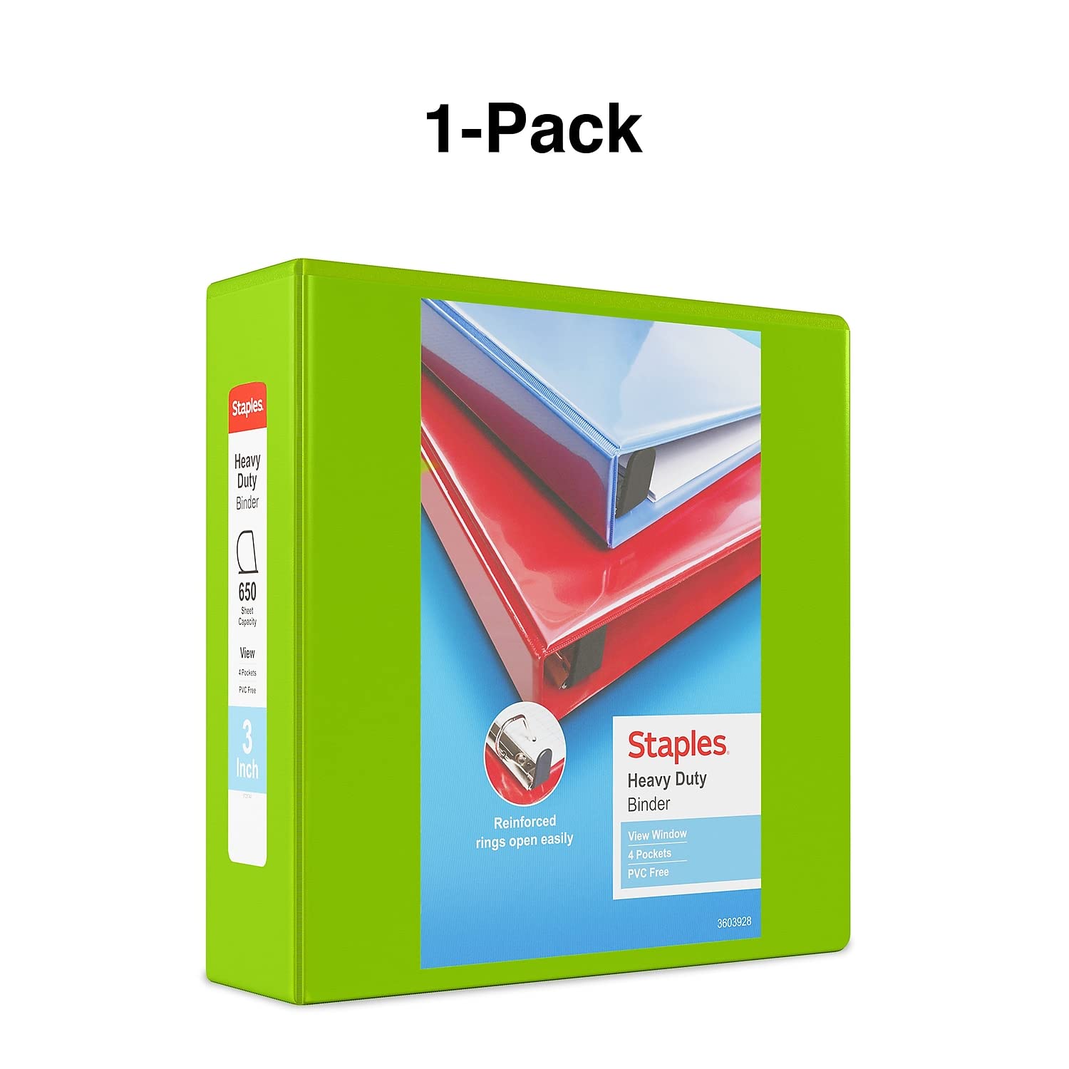 3 Ring Binders Locking D-Ring View Binders : Office D Ring And Heavy ...