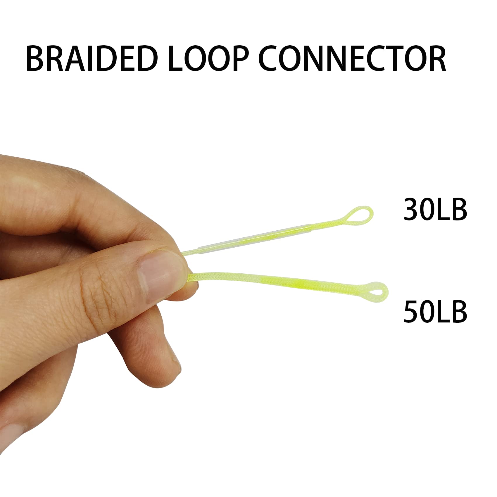 Snapklik.com : Aventik Fly Line Loop Connectors Braided Leader Combo ...