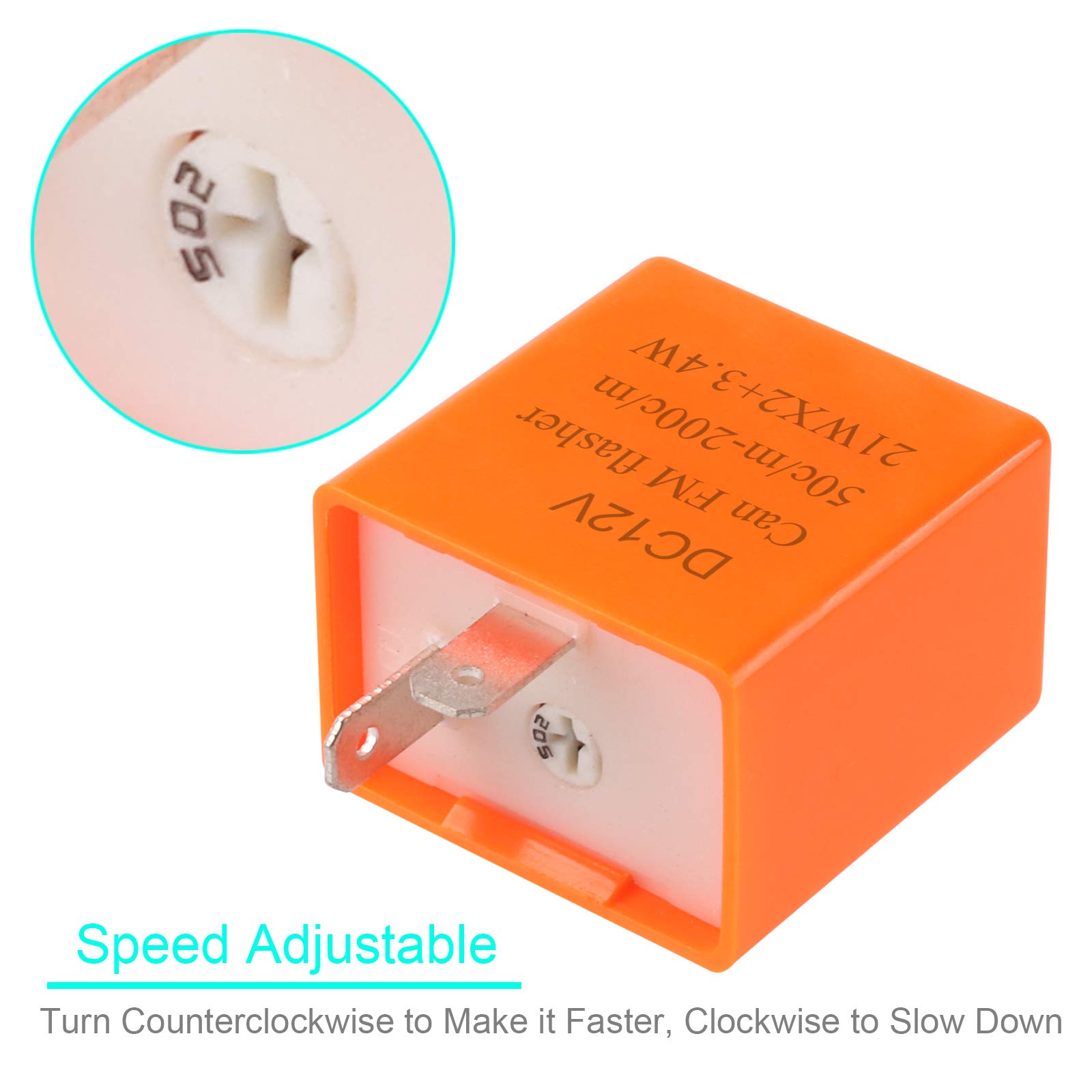 Snapklik.com : 2Pin Flasher Relay Speed Adjustable 12V Motorcycle ...