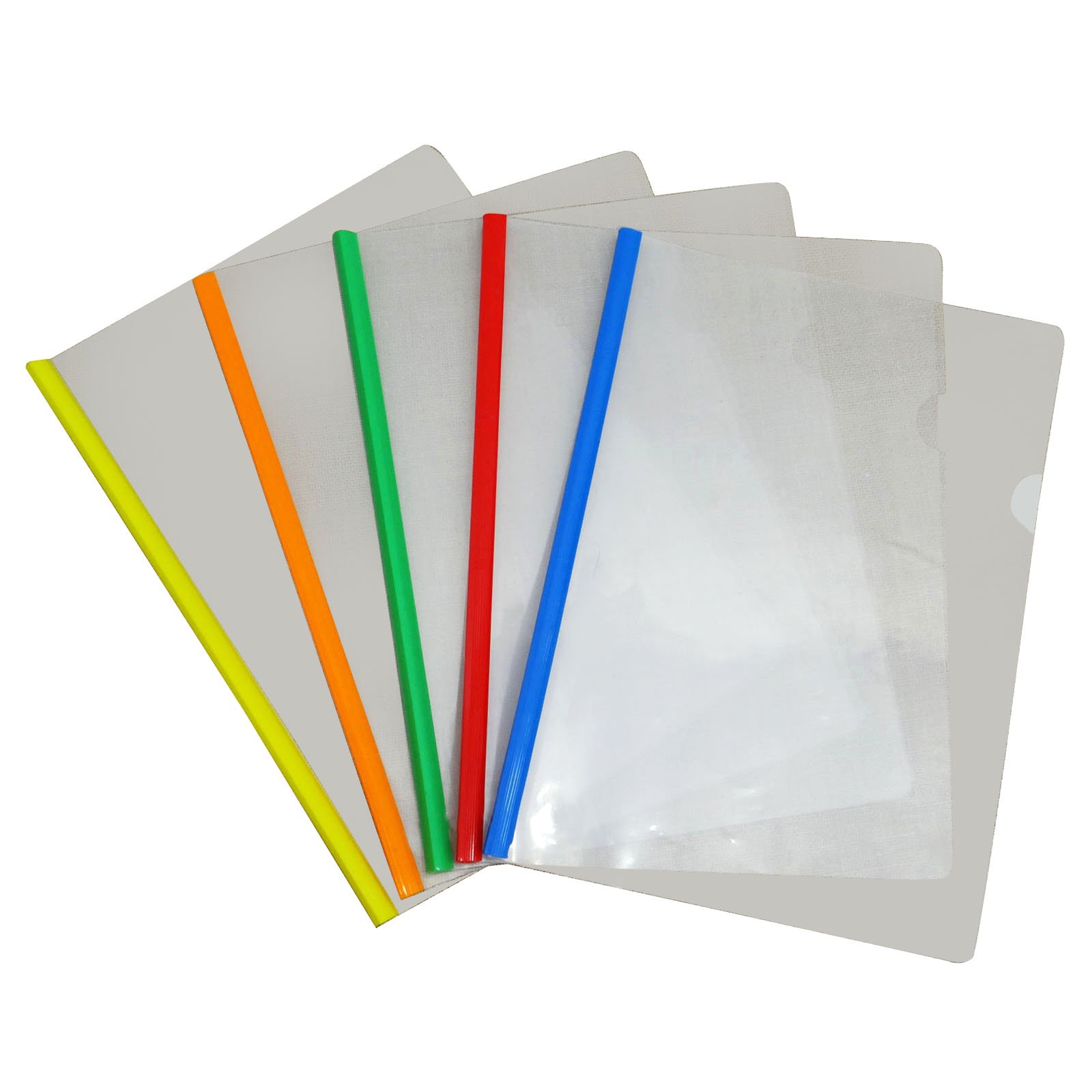 Buy Transparent Plastic Sliding Bar File Folder For A4 Report Display ...