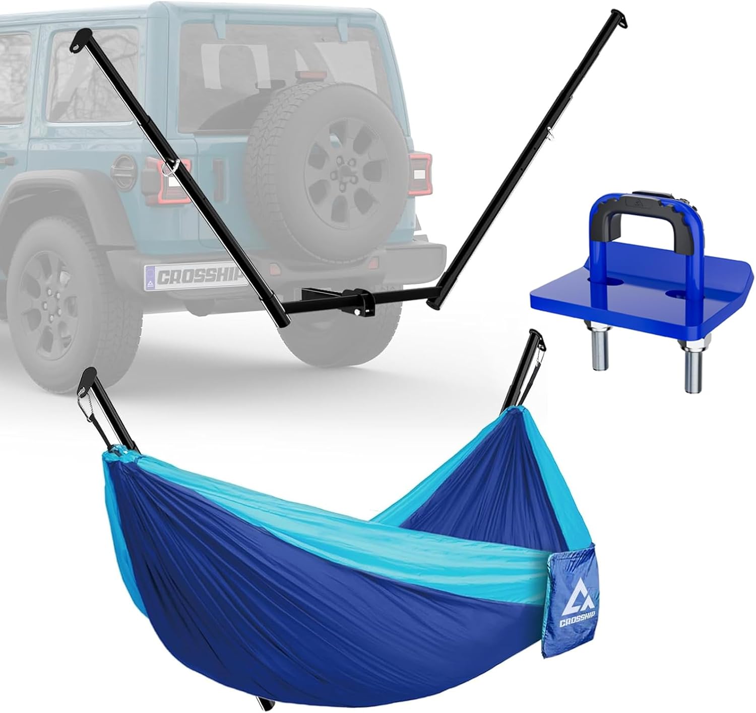 Amazon.com: CROSSHIP Hitch Mount Hammock with 1 Parachute Bed (Hammock ...