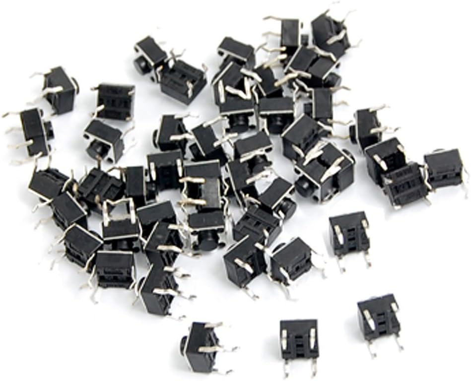 50 Pcs Electronic Component Momentary Contact Micro Limit Switch ...