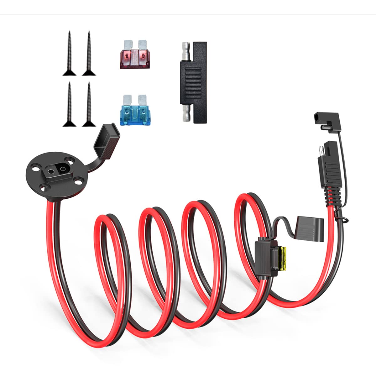 Snapklik.com : ELFCULB SAE Power Socket To SAE Connector Extension ...