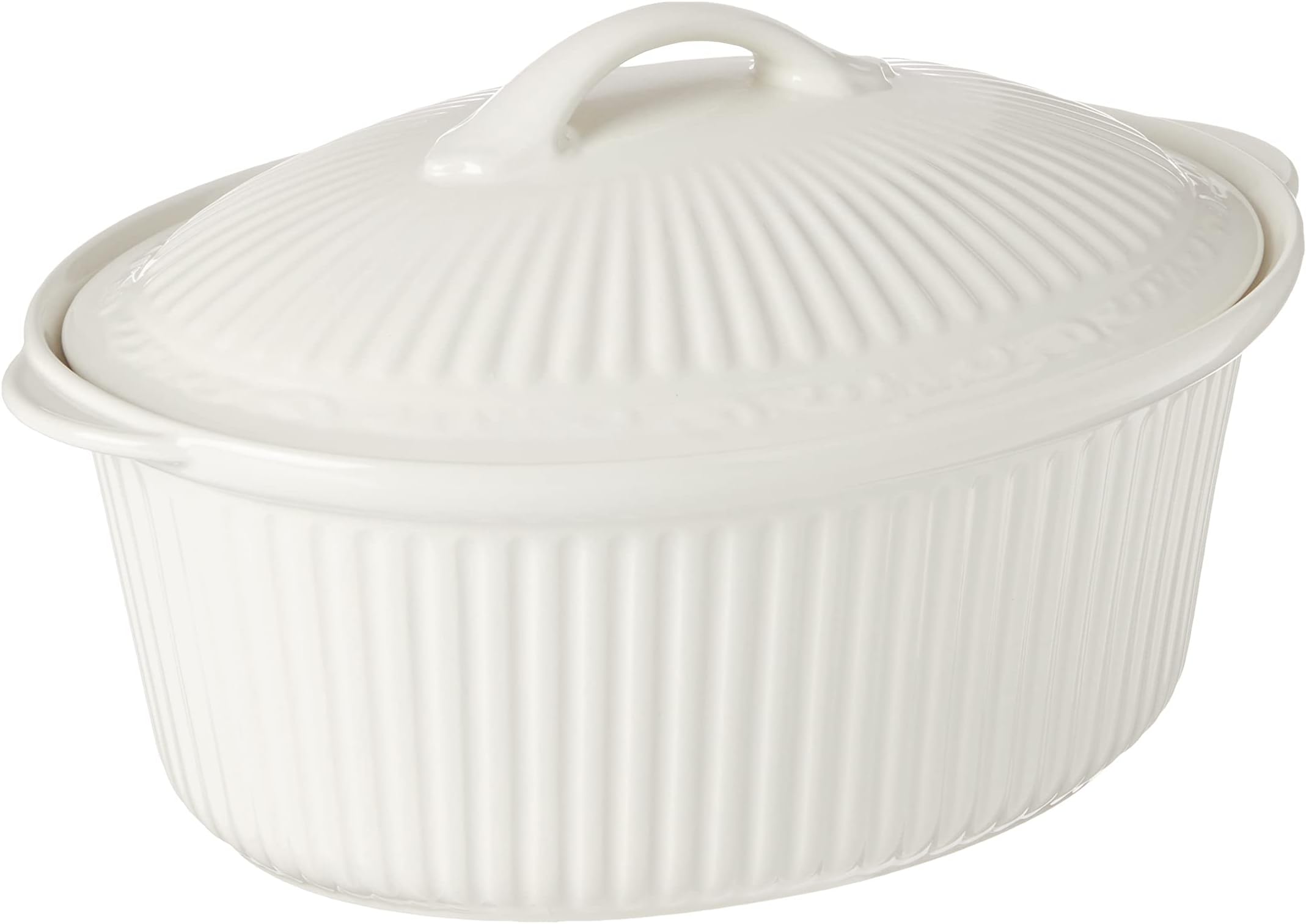 Amazon.com: Mikasa 508569 5085649 Countryside Baking Dish, 10", White ...
