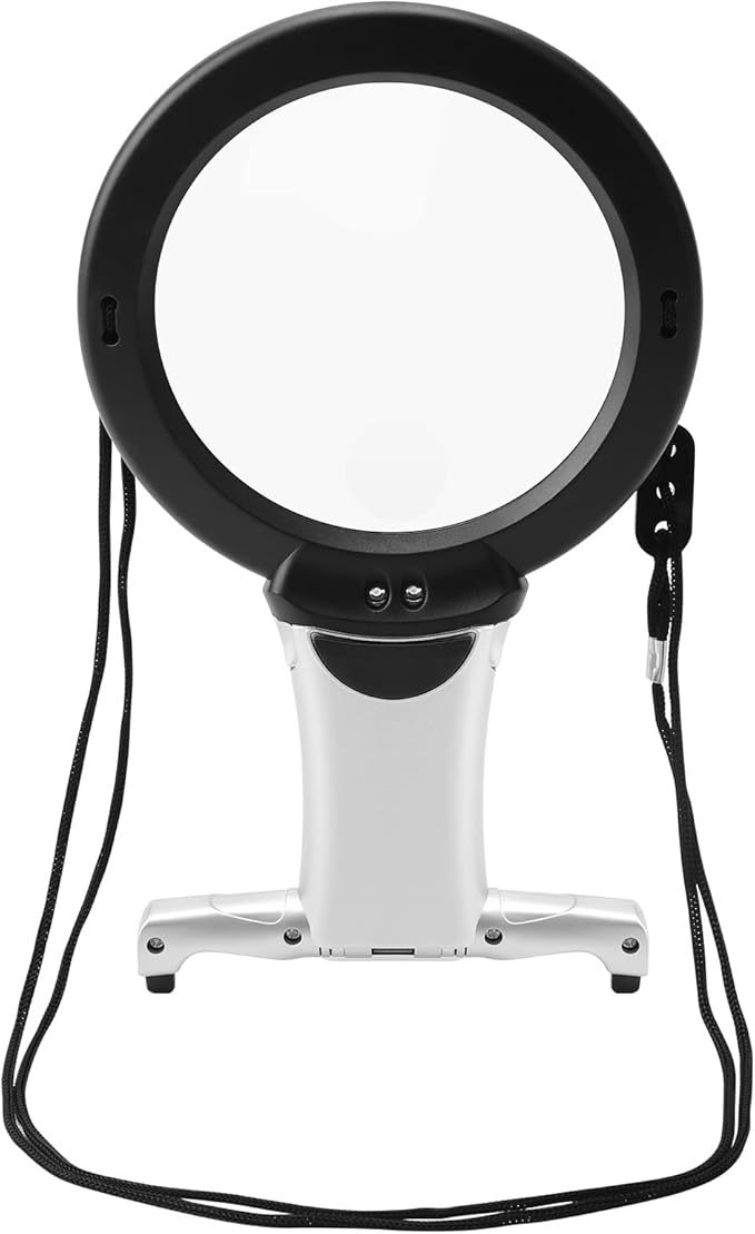 Amazon.com: Reading Magnifier, Hands Free Neck Wear Handheld Large ...