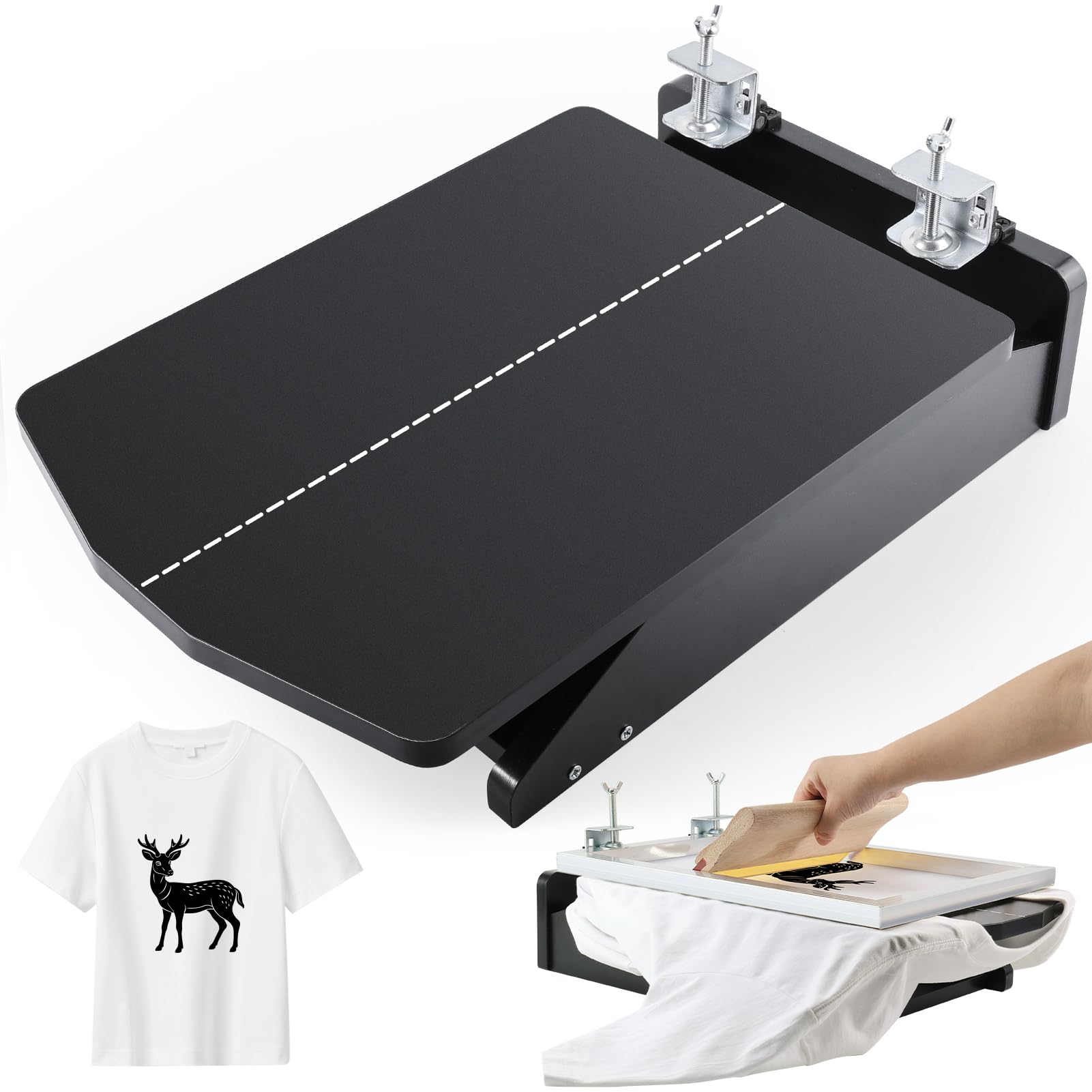 Caydo Screen Printer, 1 Color 1 Station Silk Screen Printing Press ...