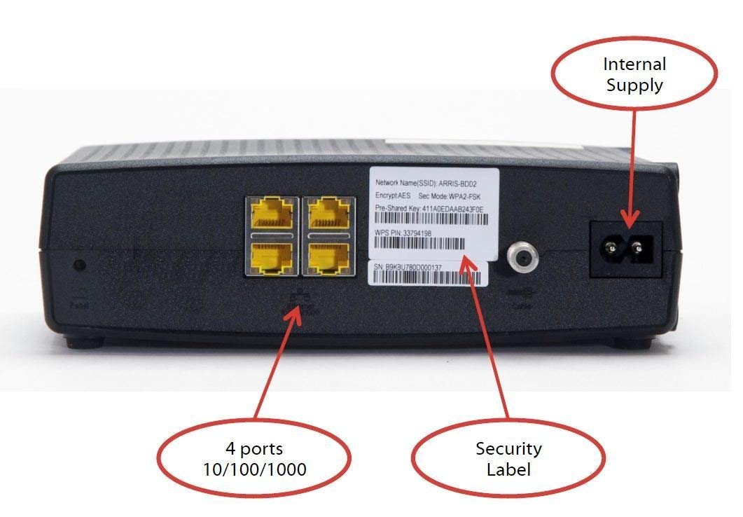 Snapklik.com : Arris Touchstone DG860A Cable Modem DOCSIS 3.0 Compliant ...