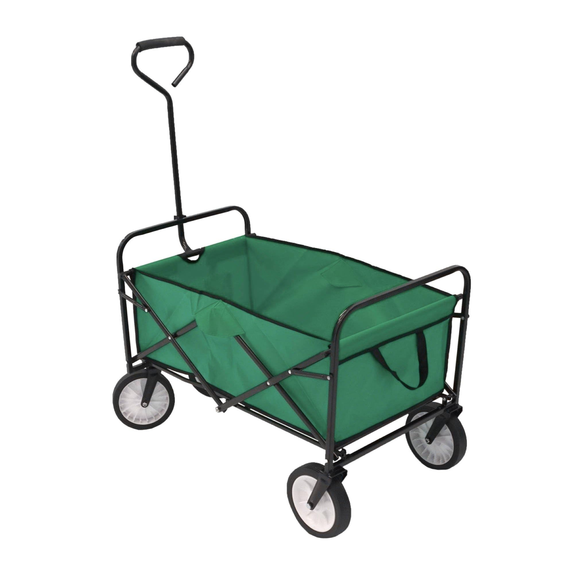 Oypla Green Heavy Duty Foldable Garden Festival Trolley Folding Cart ...