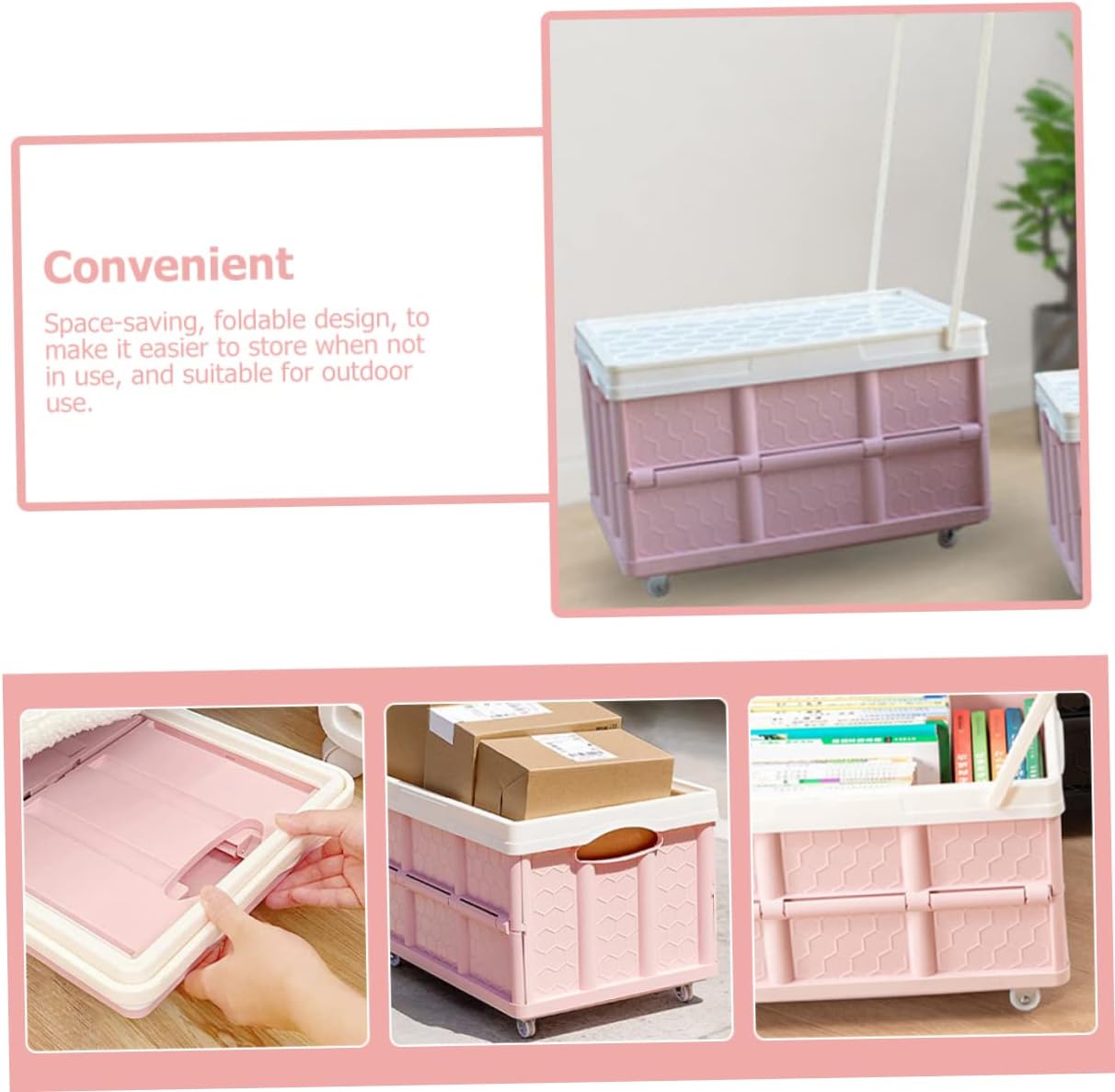 Cabilock Contenedores para ropa plegables con tapas, contenedores de ...