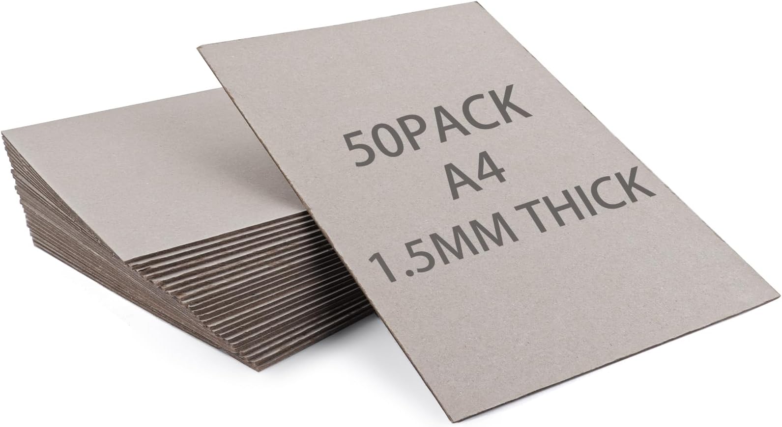 SHUESS 50 Sheets A4 Greyboard - 1500 Micron A4 (29.7 X 21 cm) Mount ...