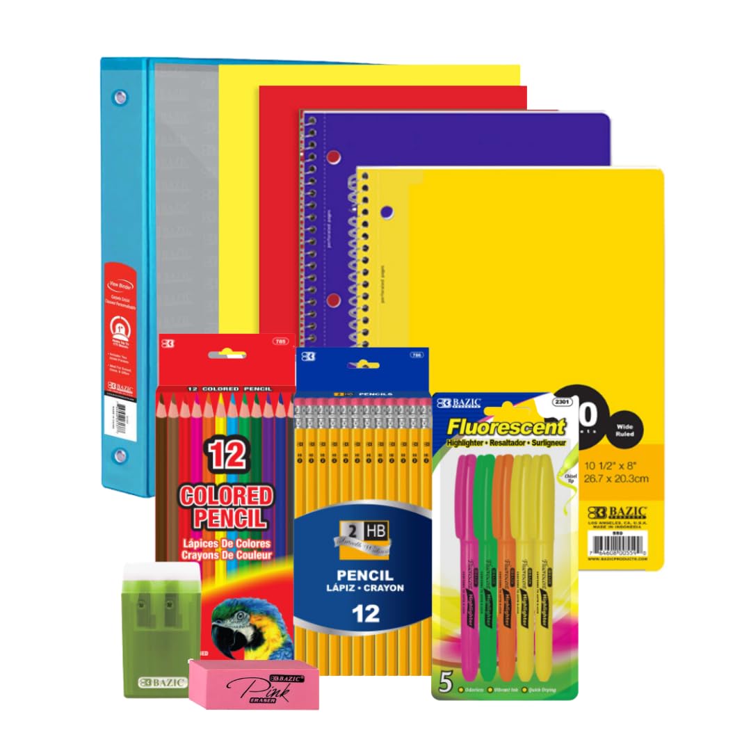 Amazon.com : Back to School Supply Bundle | School Supply Kit | B2S ...
