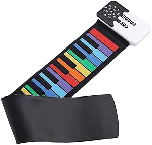 Amazon.com: Roll Up Flexible Piano Keyboard, Colorful Portable 49 Keys ...