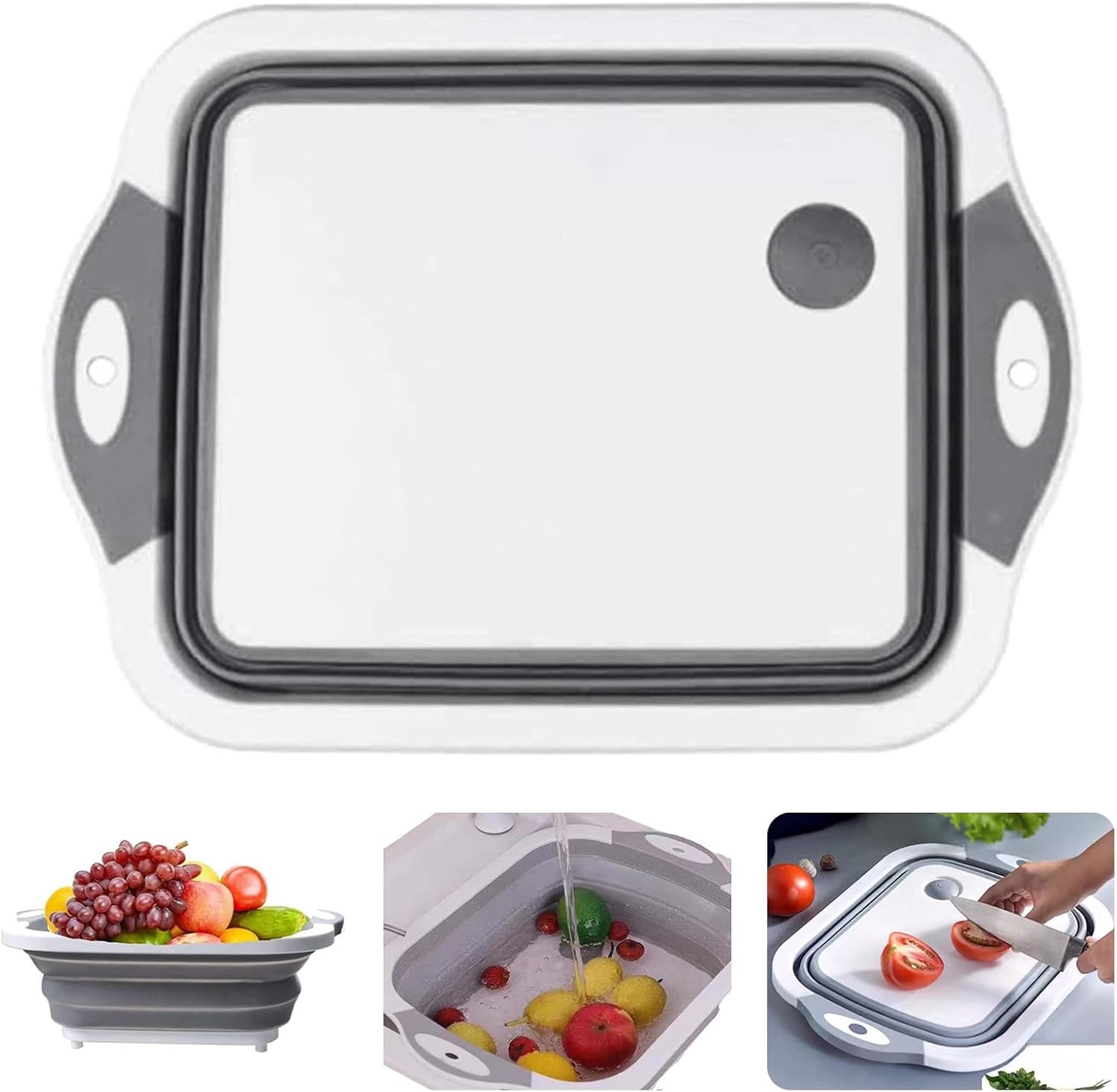 Multifunction-Cutting-Board Collapsible-Dish-Tub Folding-Chopping-Board ...