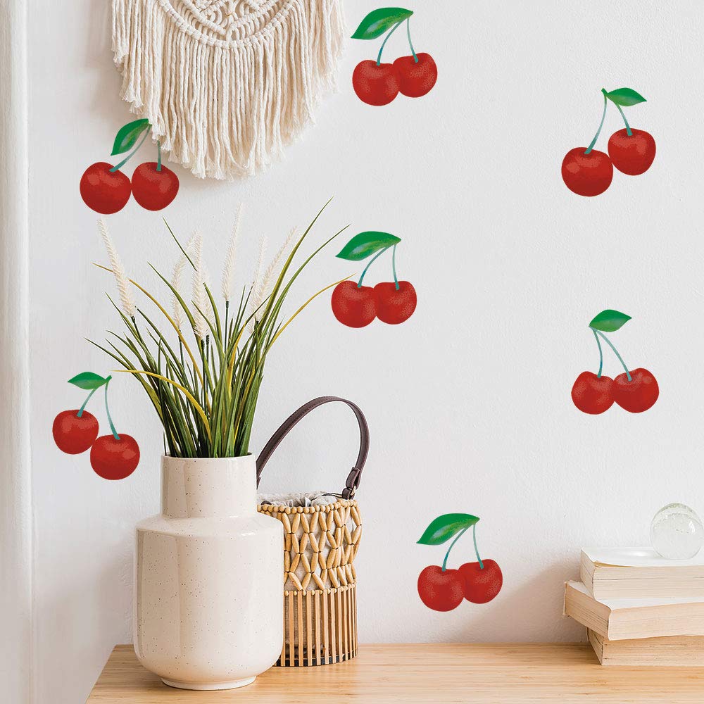 Tempaper Cherry Peel and Stick Wall Decals, red - Amazon.com
