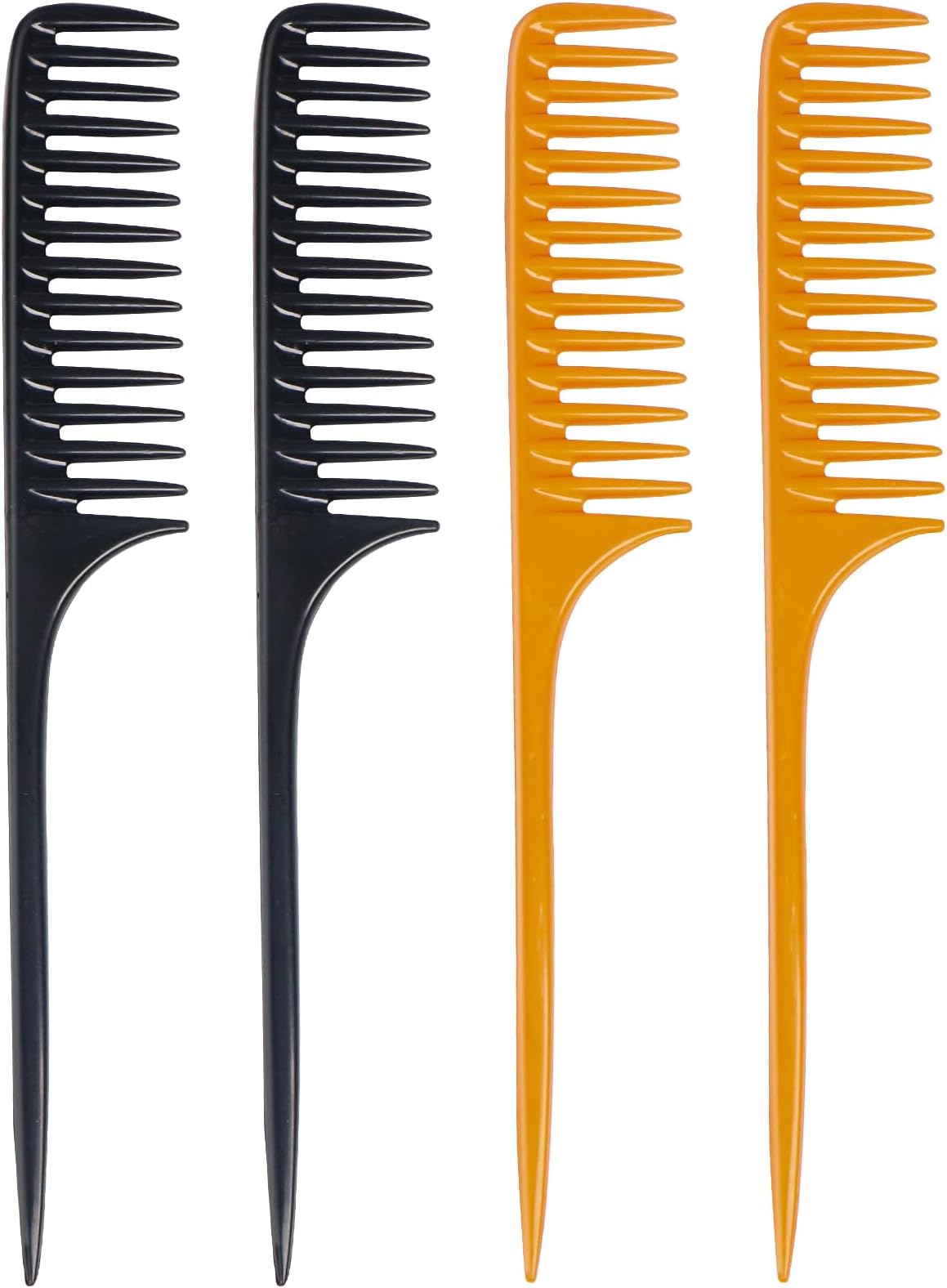 Amazon.com : 12 Pack Tail Comb Black Styling Comb plastic Anti Static ...