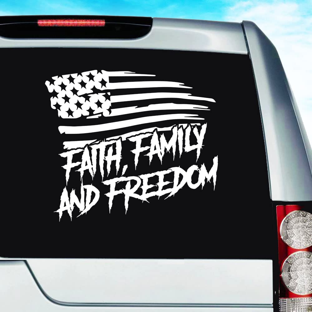 Amazon.com - Faith Family & Freedom American Flag USA Patriotic Truck ...