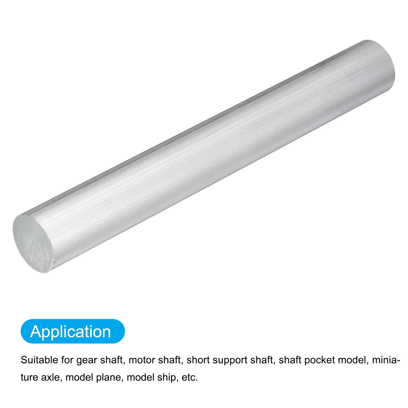 Aluminum Tube Stock MECCANIXITY Aluminum Solid Round Rod 12mm Diameter ...