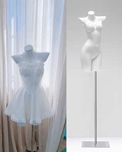 Amazon.com: White Mannequin Manikin Dress Form Female, Realistic ...