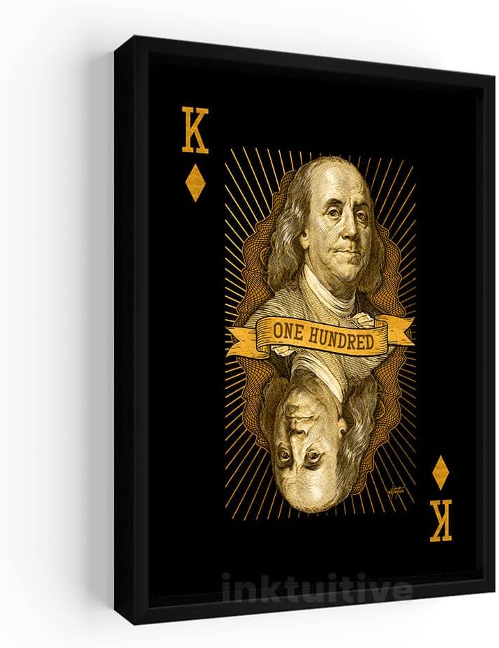 Amazon.com: Inktuitive King Benjamin Money Inspirational Canvas Wall ...