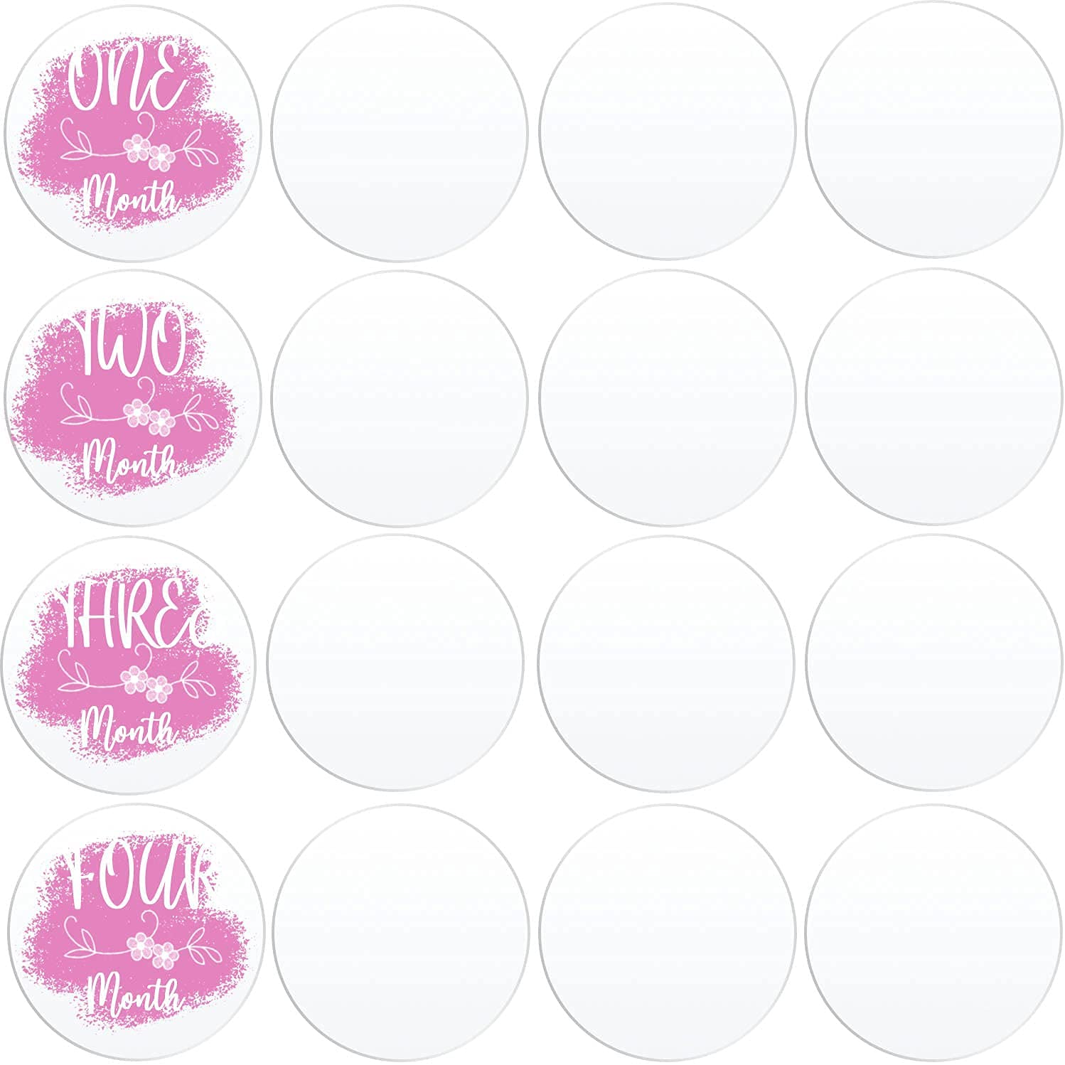 20 Pieces Clear Circle Acrylic Sheet 4.5 Inch Acrylic Plexiglass Disc ...
