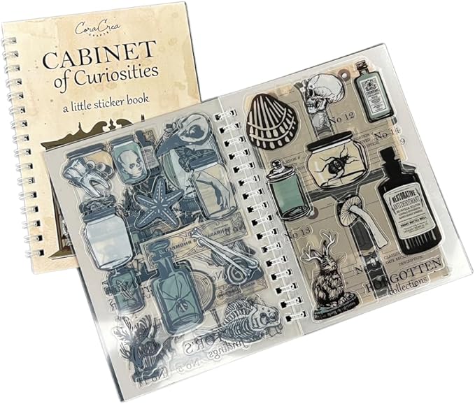 Amazon.com: CORACREACRAFTS Sticker Book - 10-Page Journal Stickers for ...