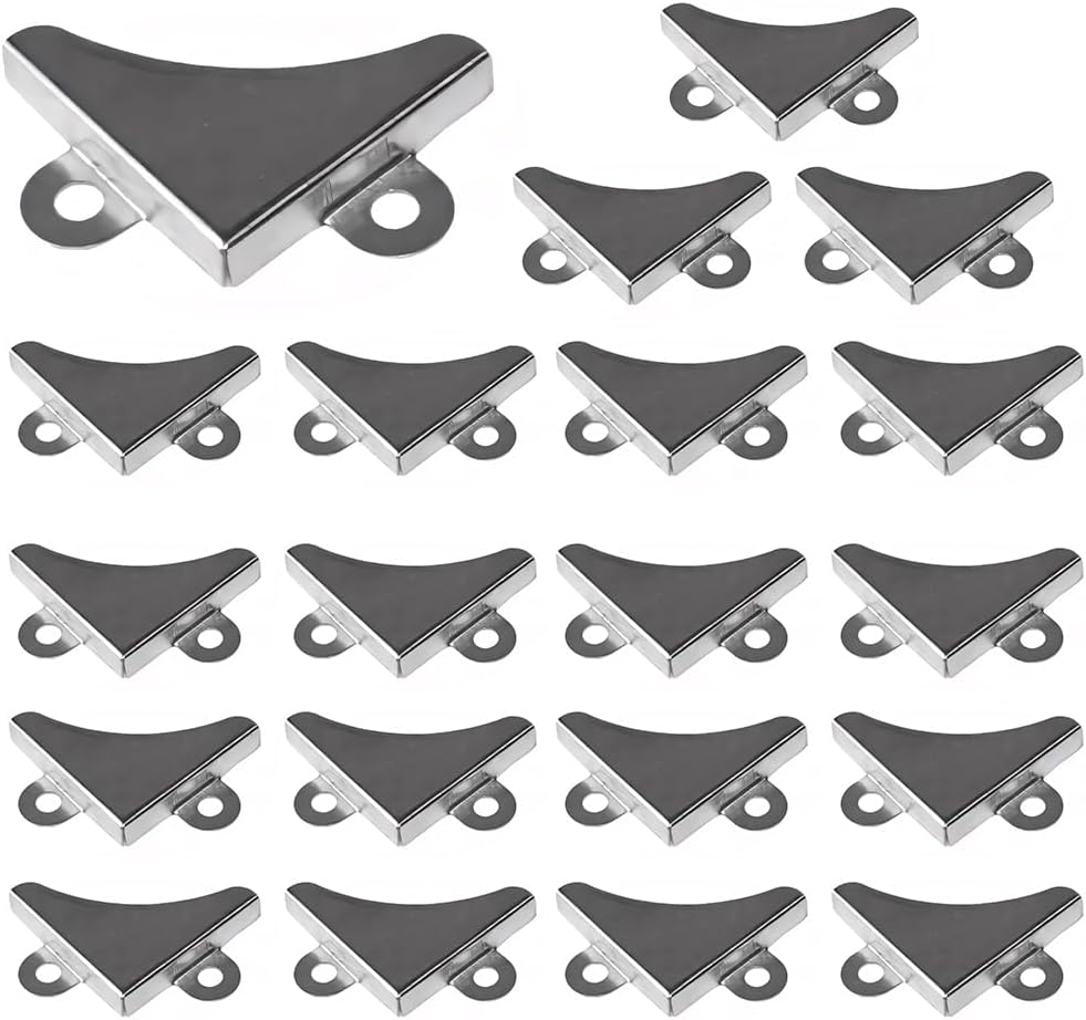 Mirror Picture Corner Holder Nickel Plated Brackets Mountings Protect ...