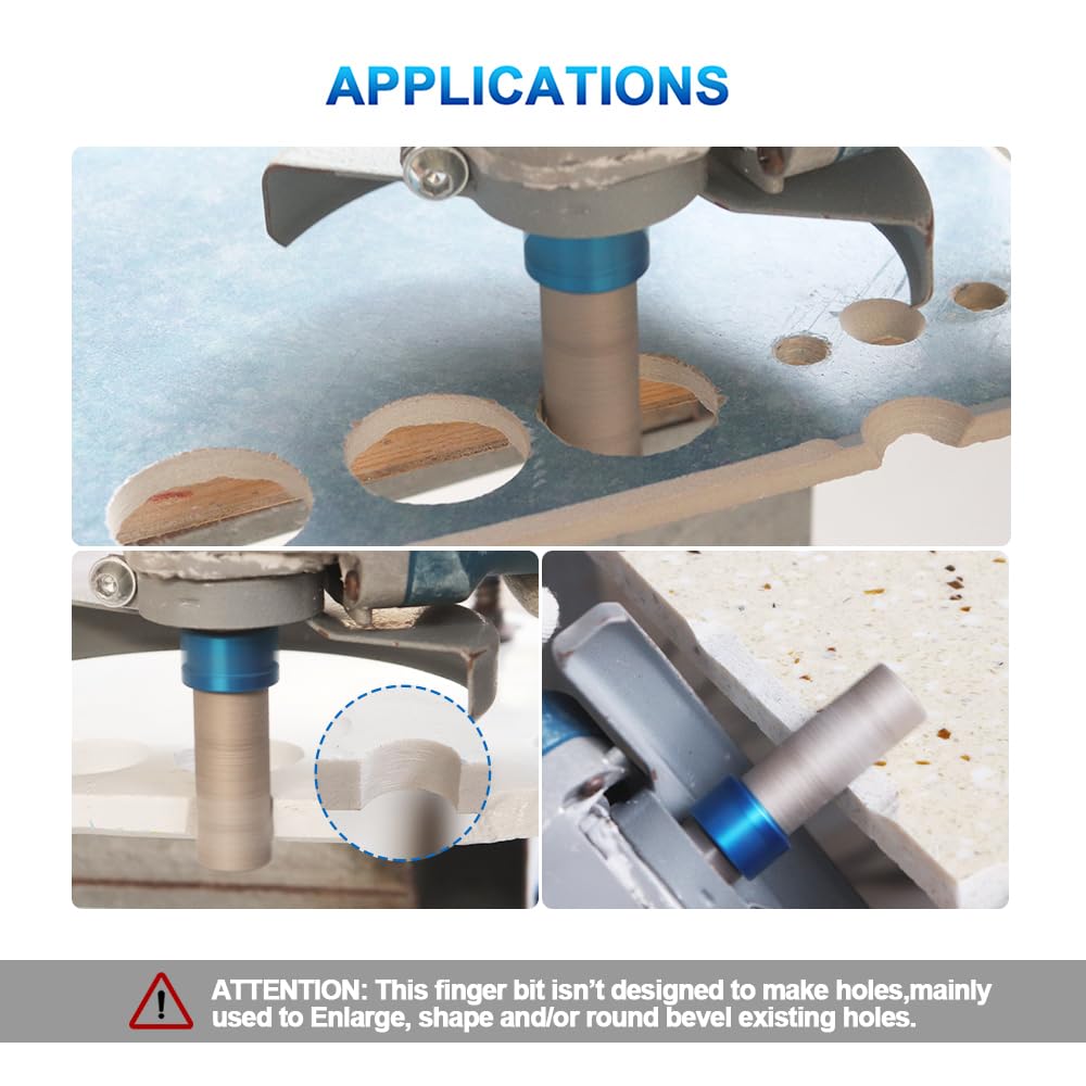 Snapklik.com : Diamond Finger Milling Bits - BRSCHNITT 2pcs 1 3/16" Dry ...