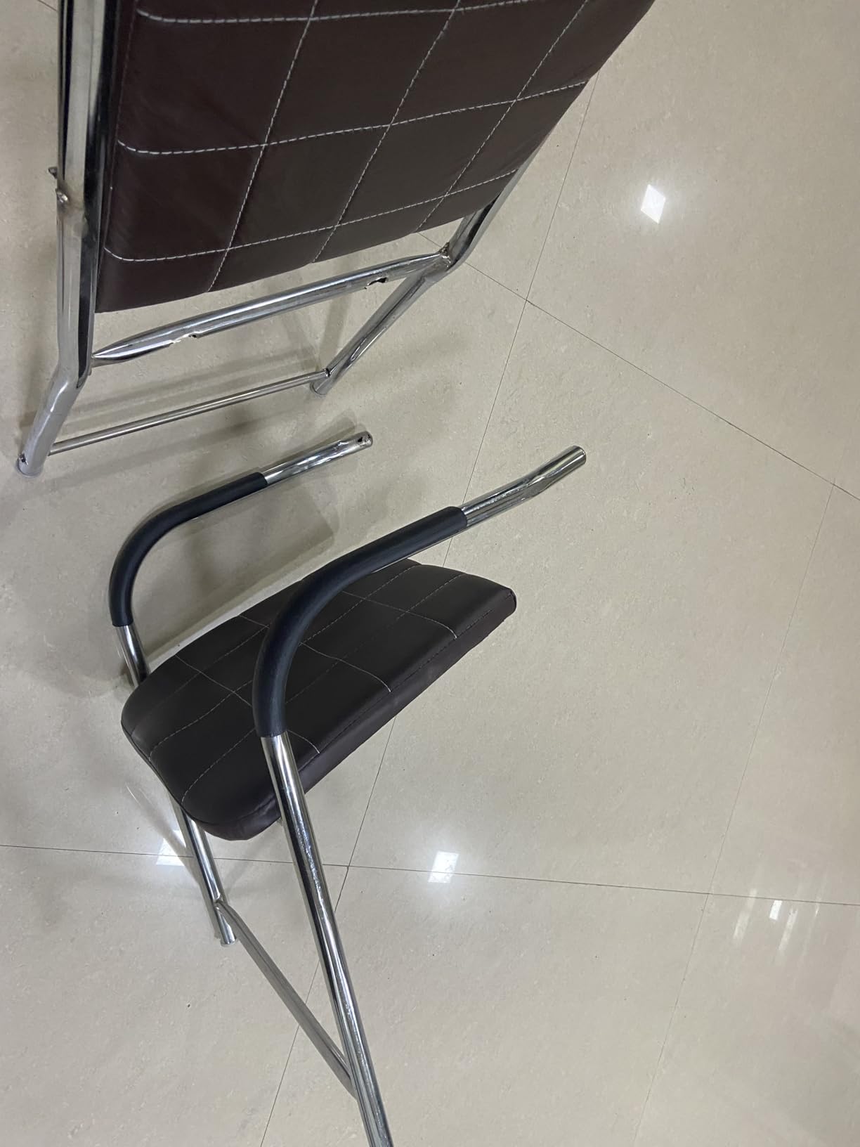 RATISON Office Chair Visitor Chair with arm Rest with Steel Frame and ...