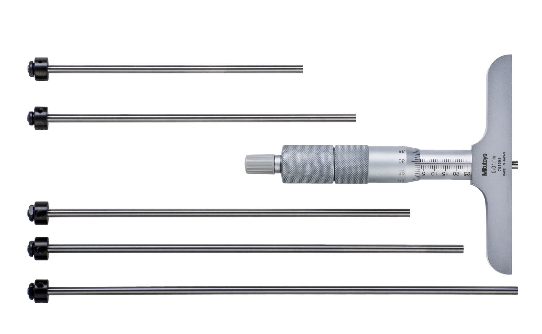 Snapklik.com : 129-116 Vernier Depth Gauge, Interchangeable Rods ...