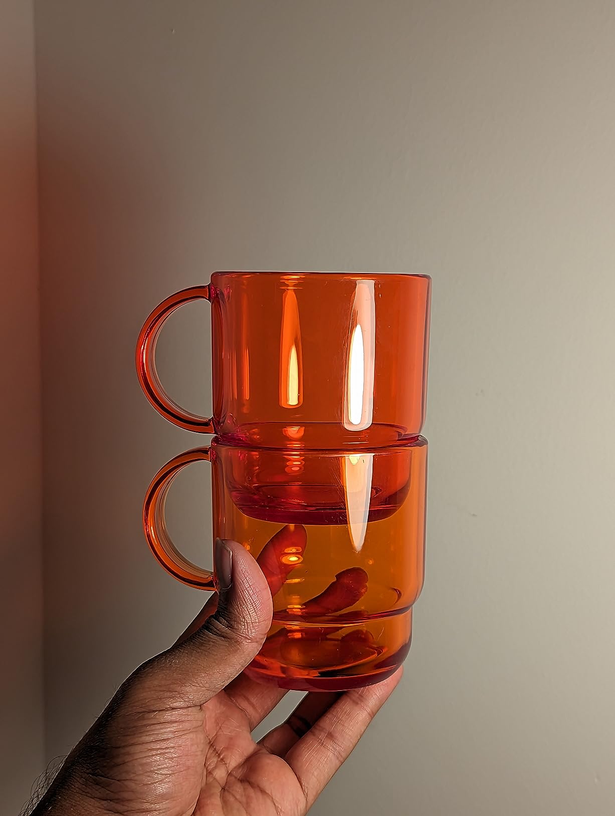 Buy Tupperware Plastic PC Coffee Mug Set (Transparent Brown) - Set of 2 ...