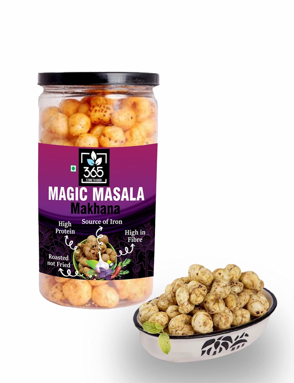 Buy Veena 365 Store to Door Roasted Makhana – Magic Masala Flavour, 225 ...