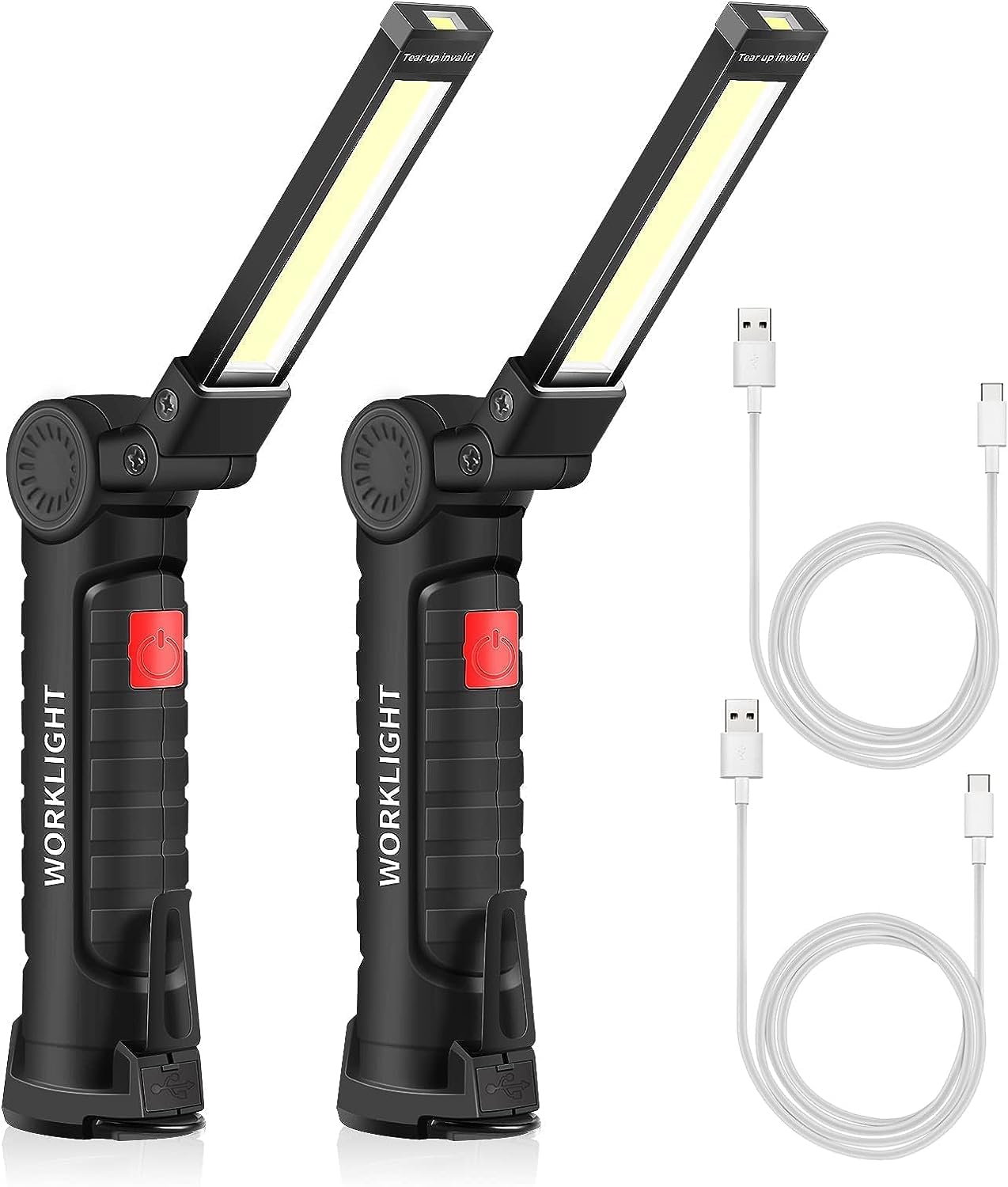 OurLeeme Work Light, Portable Handheld LED Work Light Rechargeable ...