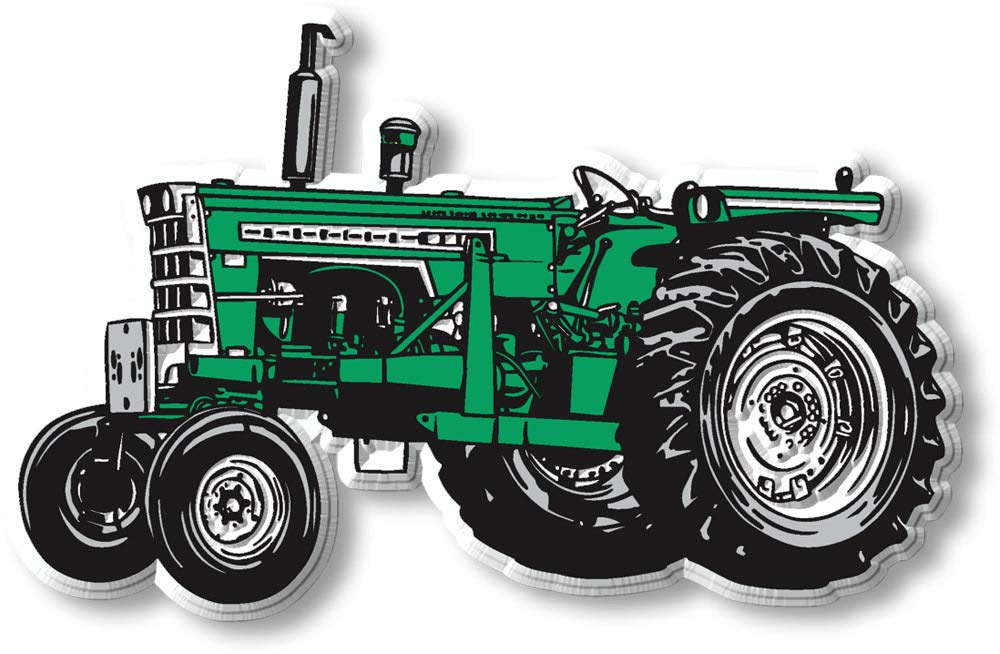 Amazon.com: Green & White Tractor Magnet by Classic Magnets ...