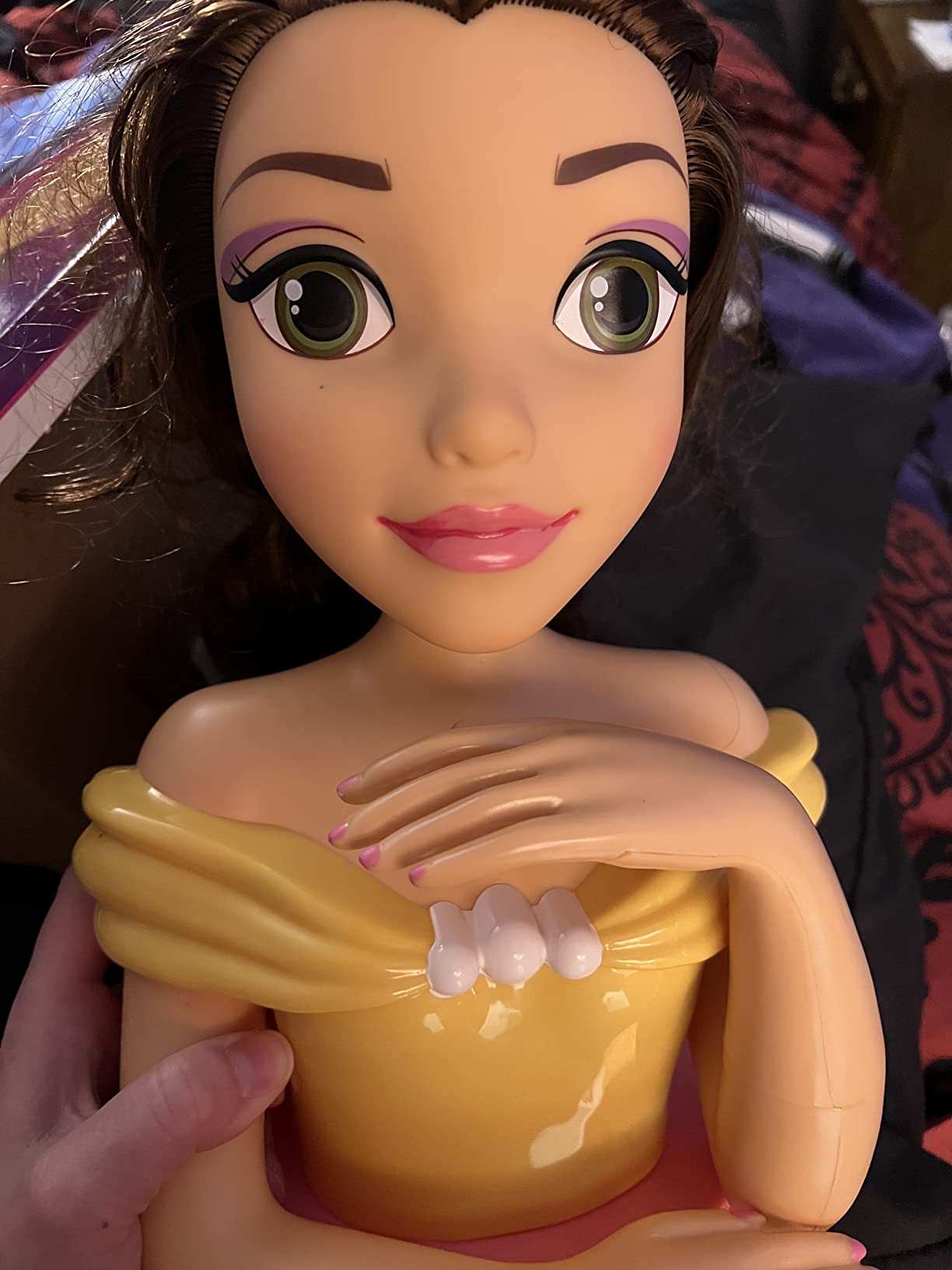 $9/mo - Finance Disney Princess Deluxe 14-inch Belle Styling Head with ...